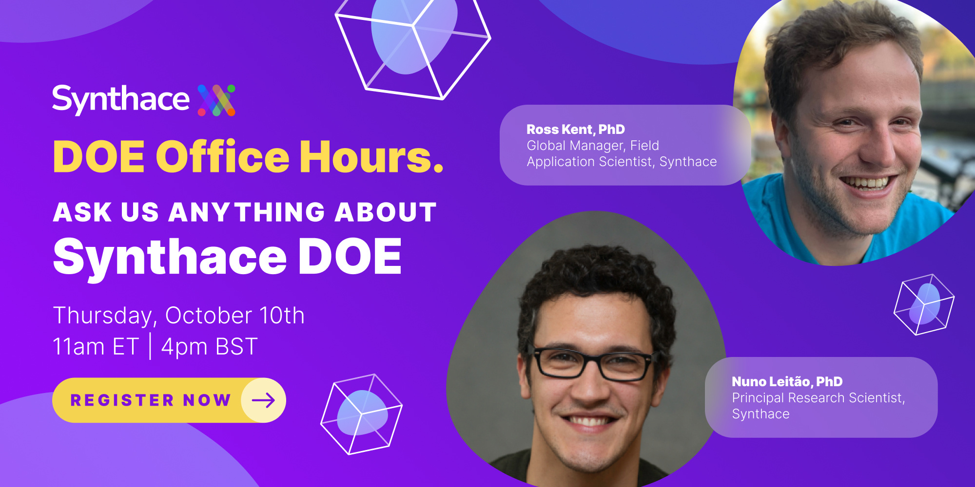 DOE Office Hours: Synthace DOE